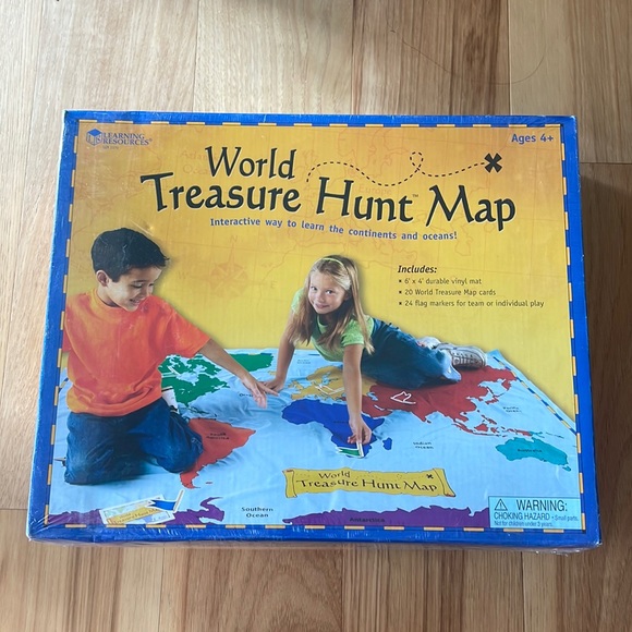 Learning Resources | Toys | Learning Resources World Treasure Hunt Map ...
